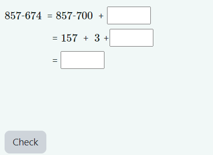 Solved Use complements to complete the following: | Chegg.com