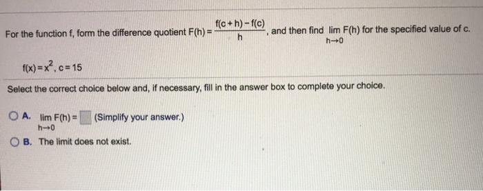 Solved For the function f, form the difference quotient | Chegg.com