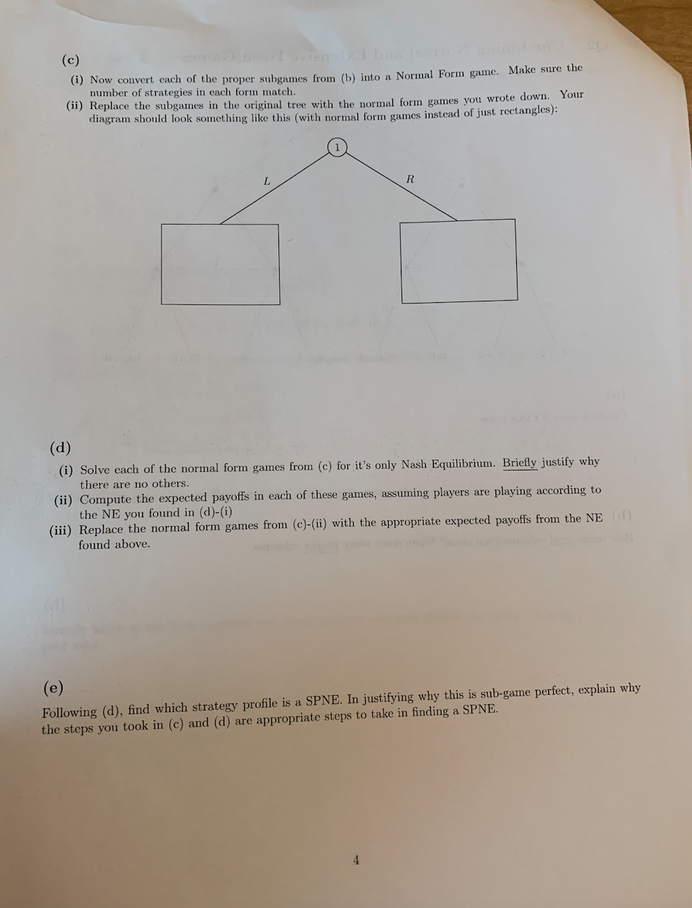 Q2 - Combining Normal and Extensive Form Games | Chegg.com