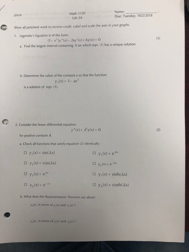 Advanced math Archive | October 02 2018 | Chegg.com