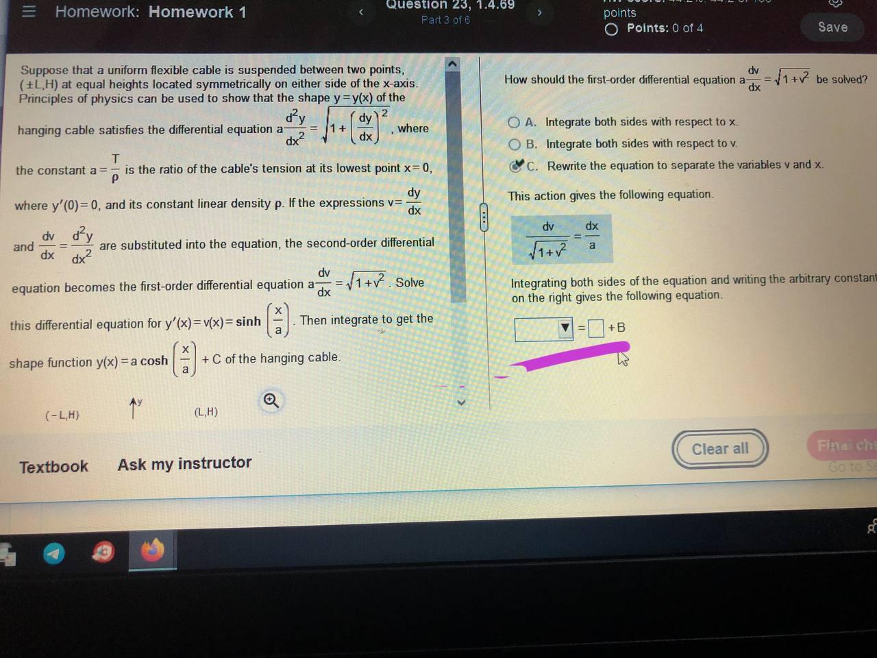 Solved = Homework: Homework 1 Question 23, 1.4.69 Part 3 of | Chegg.com