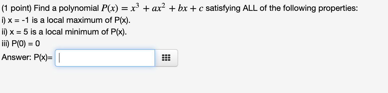 Solved Find values for a and b so that the function | Chegg.com