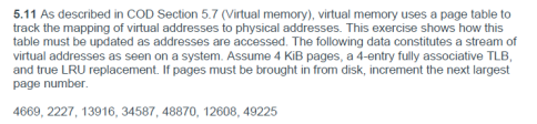 Solved 5.11 As described in COD Section 5.7 (Virtual | Chegg.com