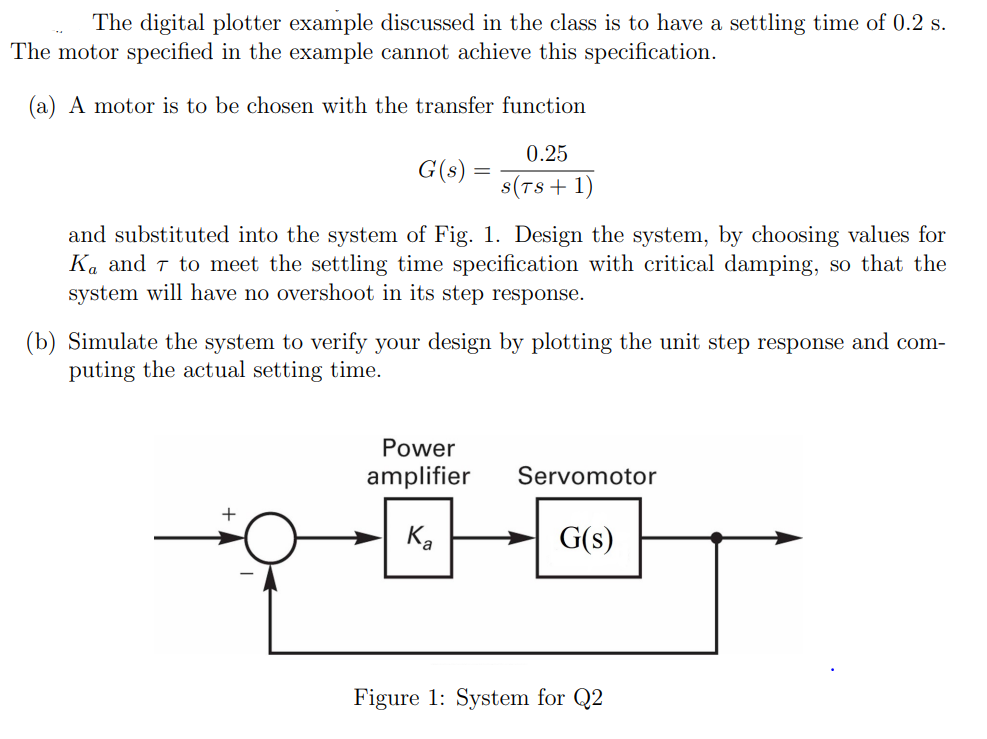 Solved The digital plotter example discussed in the class is | Chegg.com