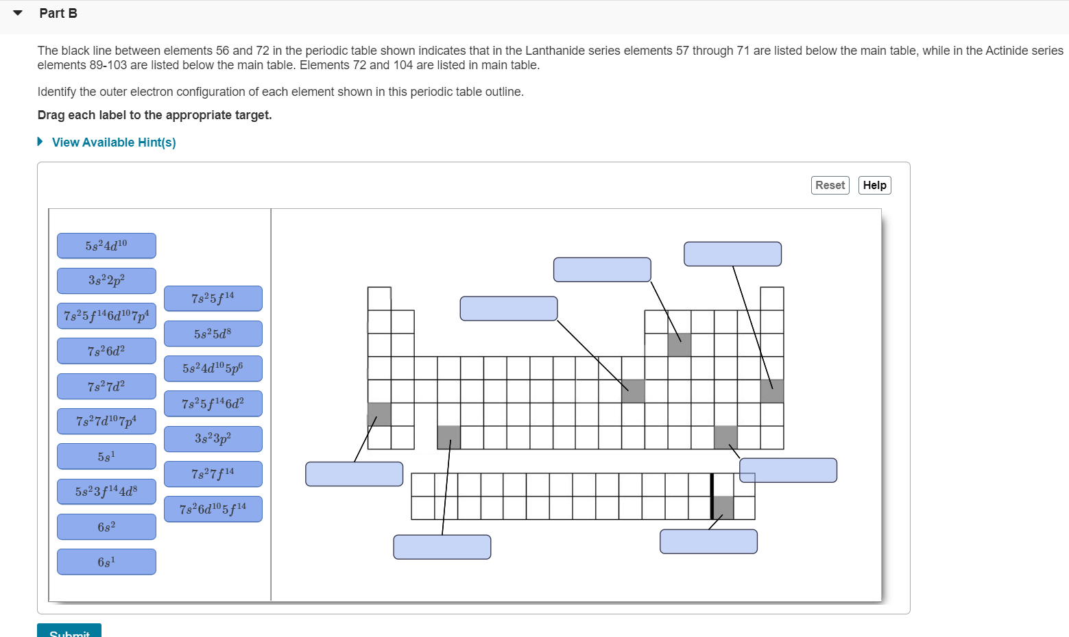 Solved Part A For each set of elements represented in this | Chegg.com