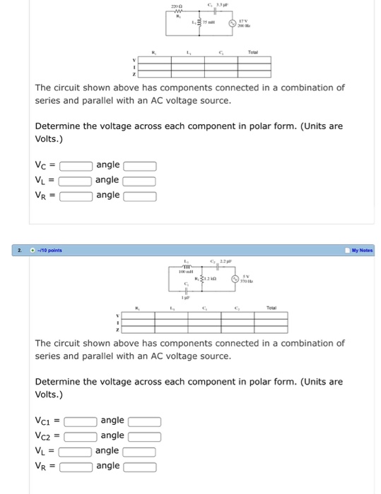Solved The circuit shown above has components connected in | Chegg.com