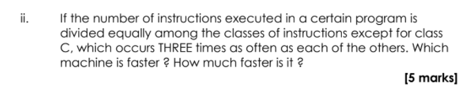 Solved b) Consider two different machine implementations, Pl | Chegg.com