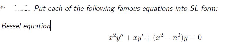 Solved ∴ Put each of the following famous equations into SL | Chegg.com
