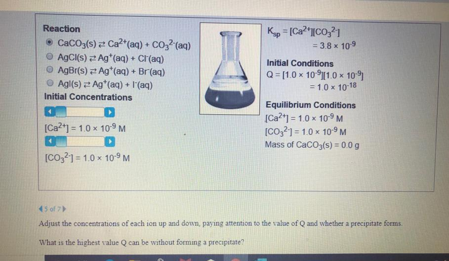 Solved Reaction Kap = [Ca2*]Co,21 • CaCO3(s) 2 Ca2*(aq) + | Chegg.com