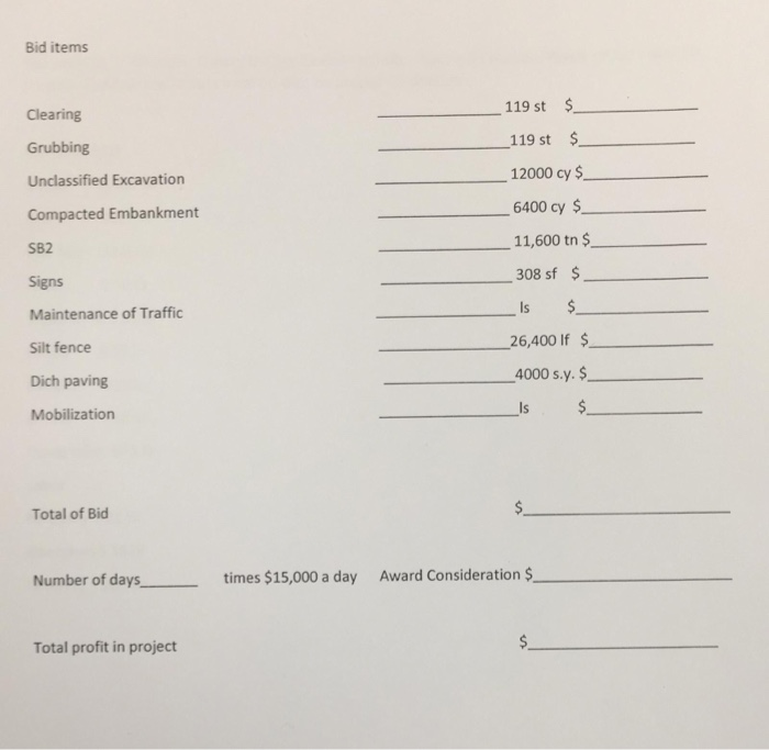 Existing county road that is 12' wide and 2.25 miles | Chegg.com