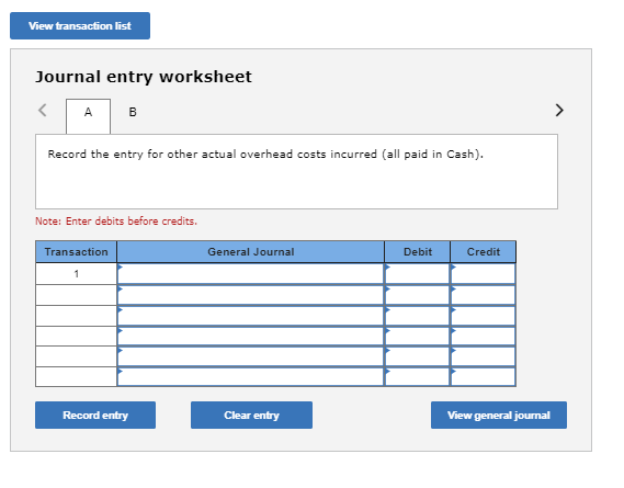Solved Journal entry worksheet Record the entry for other | Chegg.com