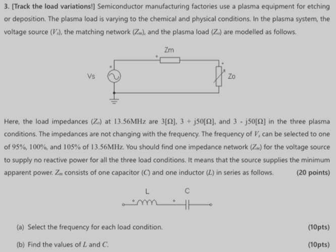 Solved 3. [Track the load variations!] Semiconductor | Chegg.com