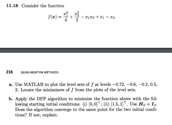 Solved 11.18 Consider the function | Chegg.com
