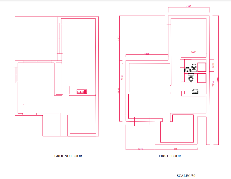 Design a cold water piping system for the villa shown | Chegg.com
