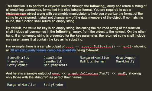 Solved class Account \{ private: string username_; string | Chegg.com