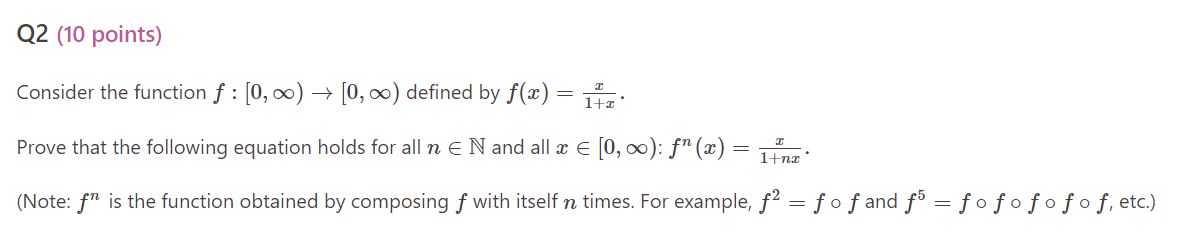 Solved Consider the function f:[0,∞)→[0,∞) defined by | Chegg.com