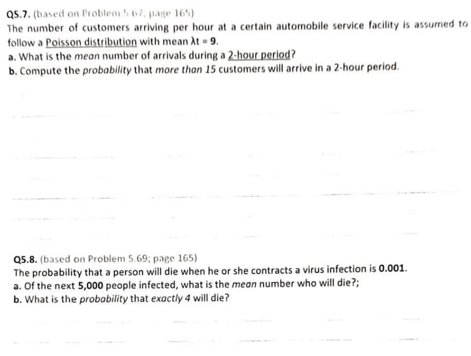 Solved Q5.1. (based on Problem 5.4; page 150) In a certain | Chegg.com
