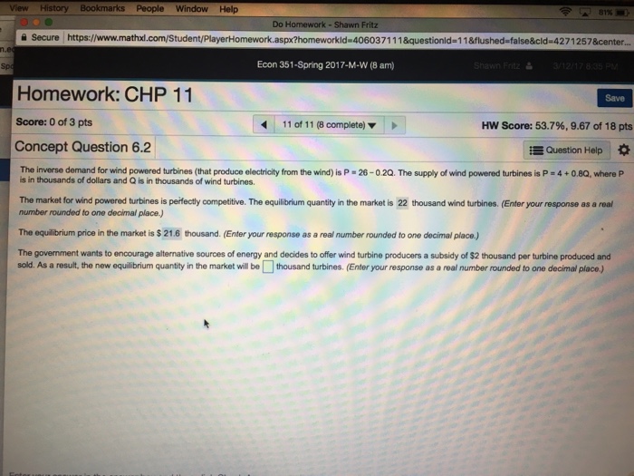 Solved View History Bookmarks People Window Help Do Homework | Chegg.com