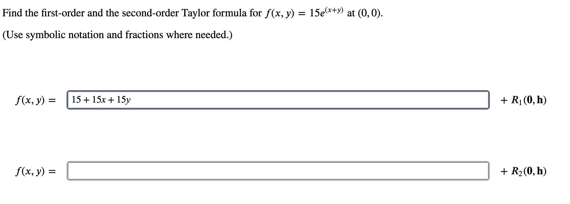 Solved Find the first‑order and the second‑order Taylor | Chegg.com