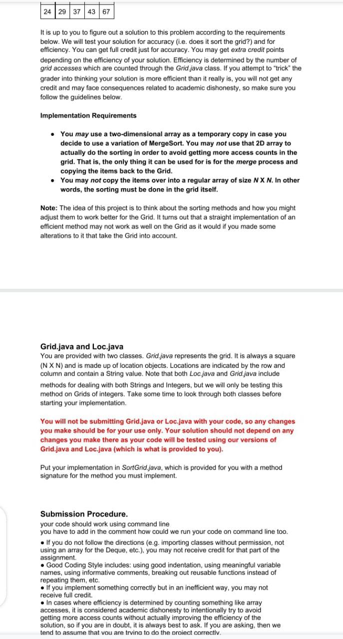General Guidelines. The method signatures provided in | Chegg.com