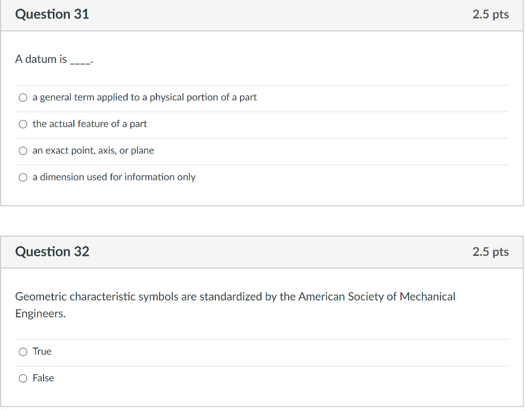 Solved A datum is a general term applied to a physical | Chegg.com