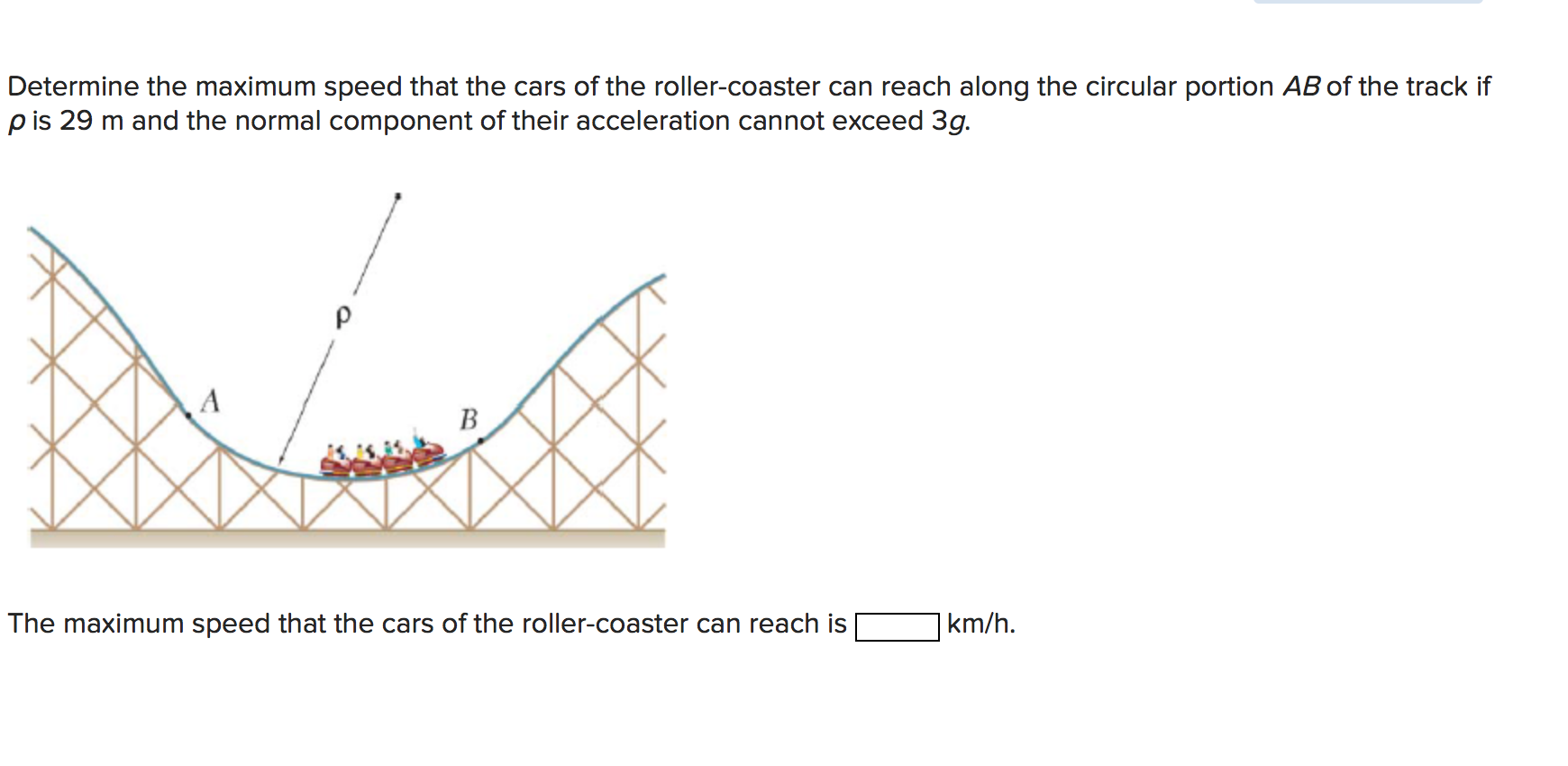 Solved Determine the maximum speed that the cars of the | Chegg.com