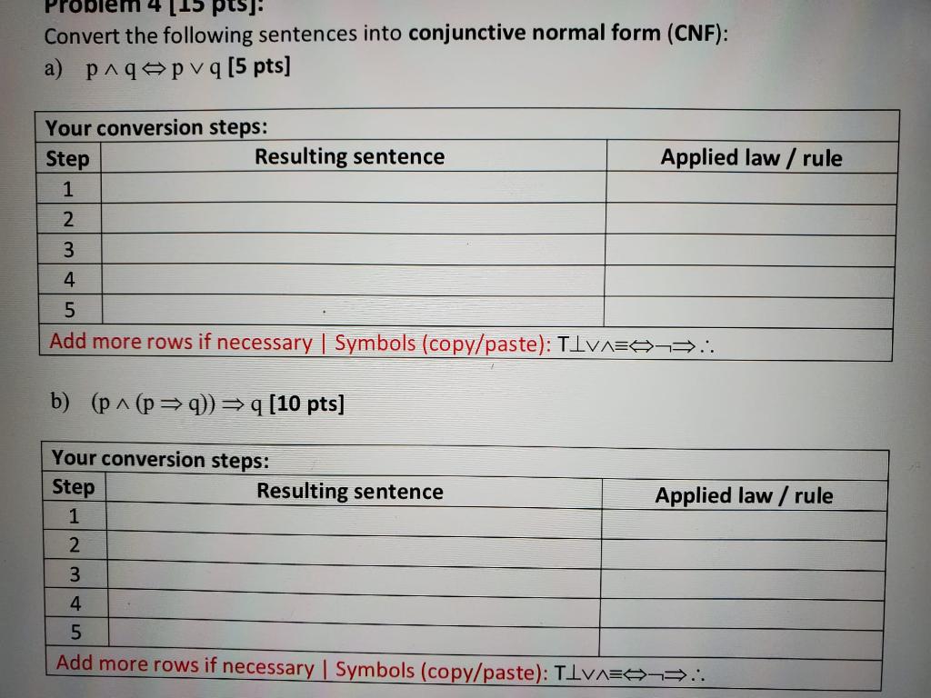 Convert the following sentences into conjunctive | Chegg.com