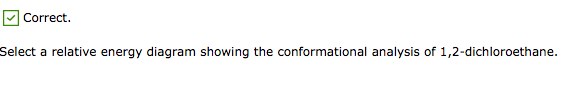 Solved Correct. Select a relative energy diagram showing the | Chegg.com