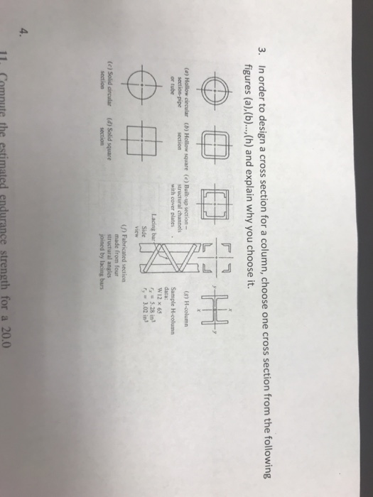 Solved In order to design a cross section for a column, | Chegg.com