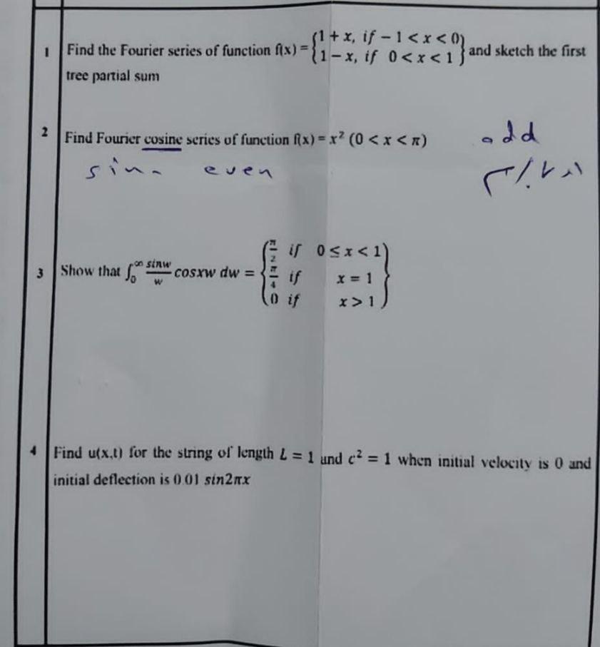 Solved 1 11+x, if-1 1 Find u(x.t) for the string of length L | Chegg.com