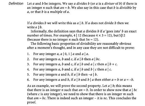 Solved 1 Prove the divisibility properties listed in Section | Chegg.com