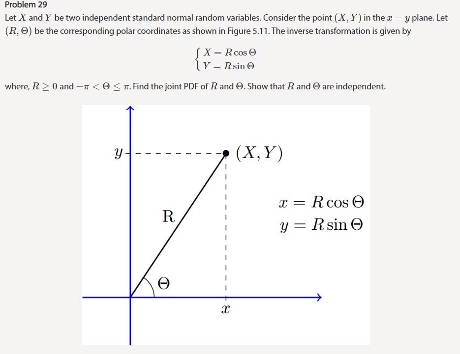 Solved In Problem 29, suppose that X and Y are independent | Chegg.com