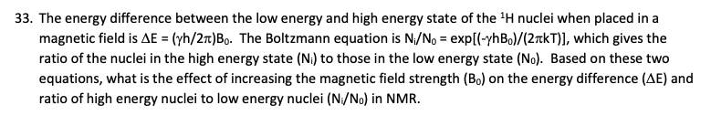 Solved 3. The energy difference between the low energy and | Chegg.com
