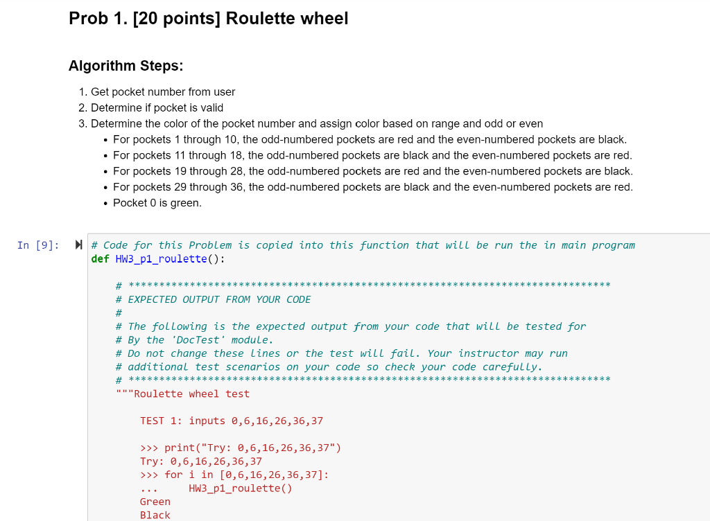 Solved Algorithm Steps: 1. Get pocket number from user 2. | Chegg.com