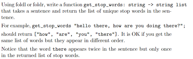 Using foldl or foldr, write a function | Chegg.com