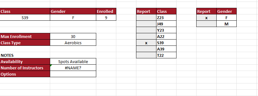 Solved 14 The instructors for each class are listed on the | Chegg.com