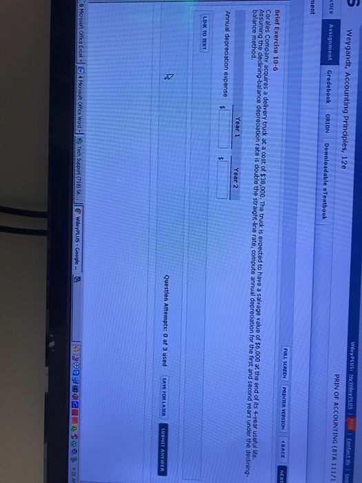 Solved Weygandt, Accounting Principles, 12e PRIN OF | Chegg.com