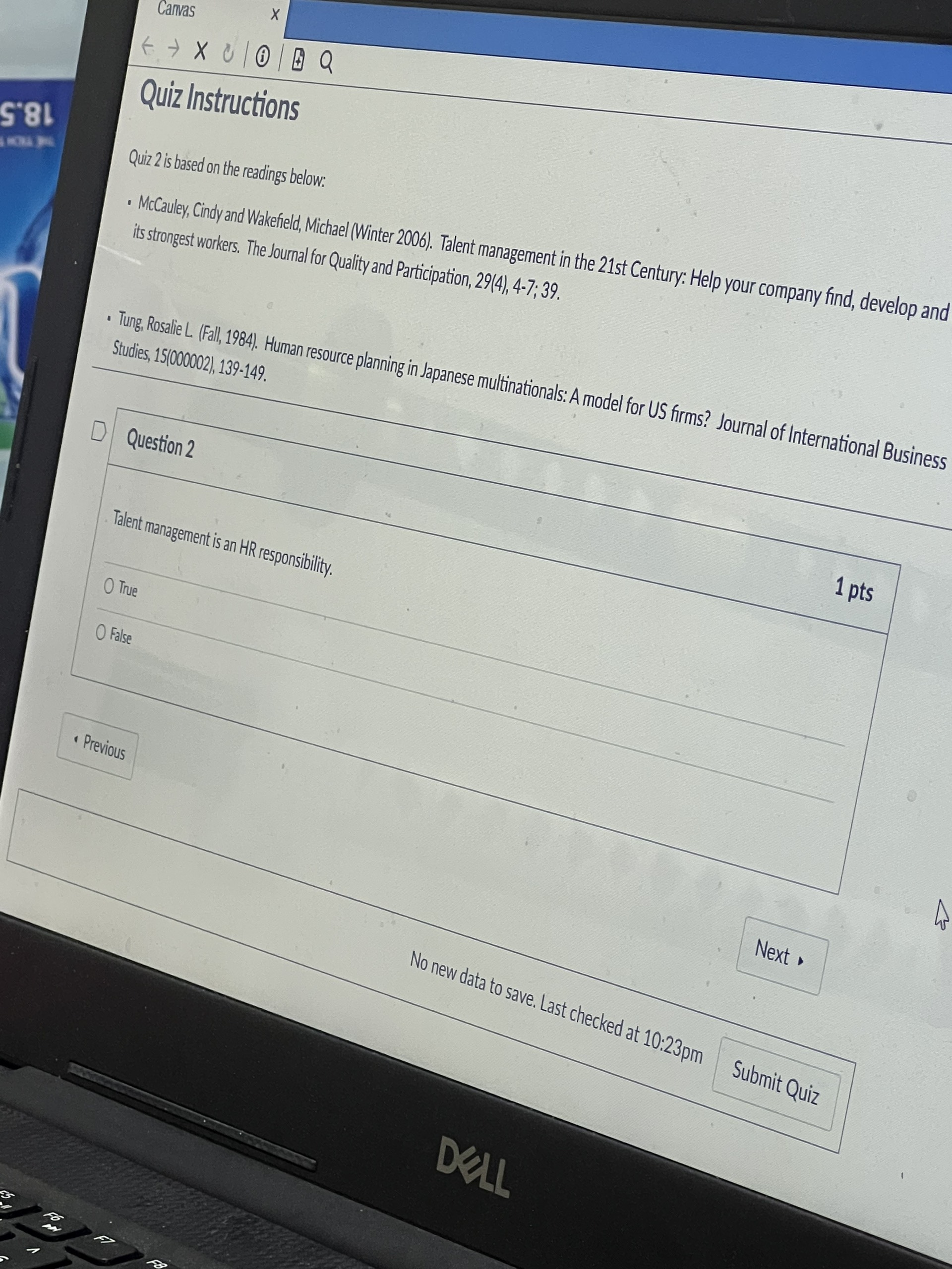 Solved - McCauley, Cindy and Wakefield, Michael (Winter | Chegg.com