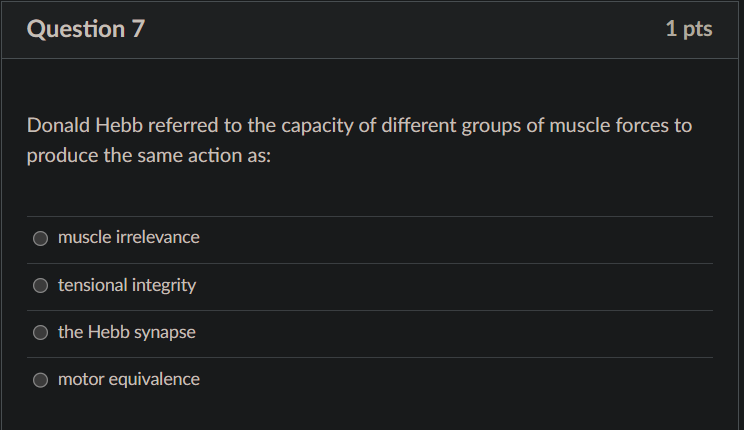 Solved Donald Hebb referred to the capacity of different | Chegg.com