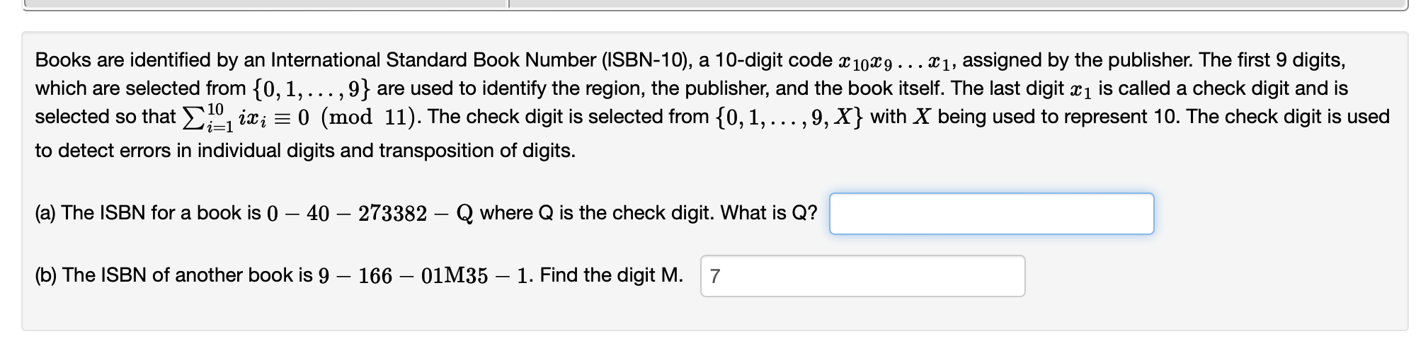 Solved Books are identified by an International Standard | Chegg.com