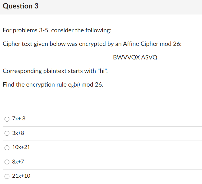 Solved on This question regards with solution. cryptography | Chegg.com