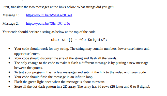 Write A Program For The Microcontroller That Flash... | Chegg.com