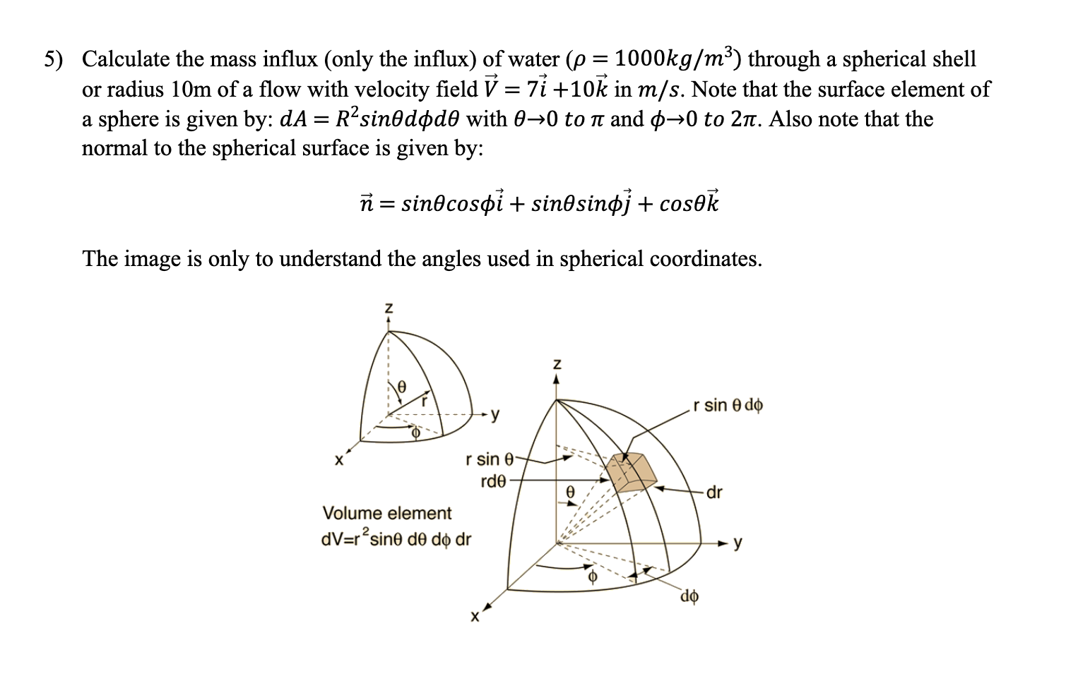Solved Calculate the mass influx (only the influx) of water | Chegg.com