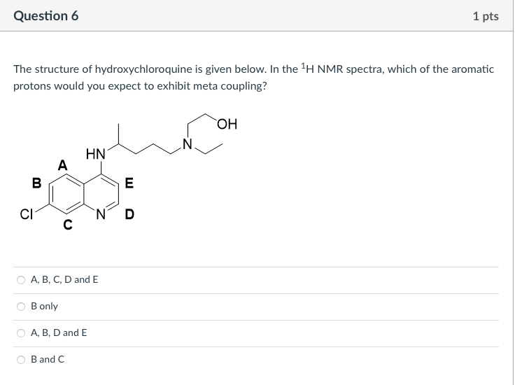 Solved The structure of hydroxychloroquine is given below. | Chegg.com