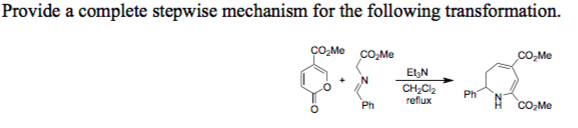 Solved Provide a complete stepwise mechanism for the | Chegg.com