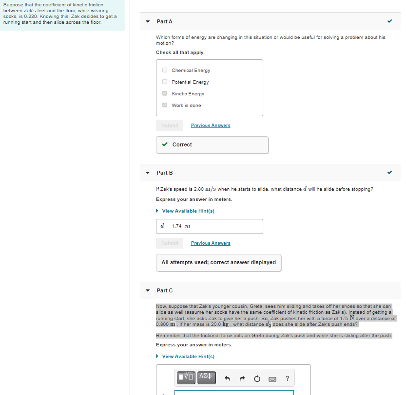 Solved Suppose that the coefficient of kinetic friction | Chegg.com