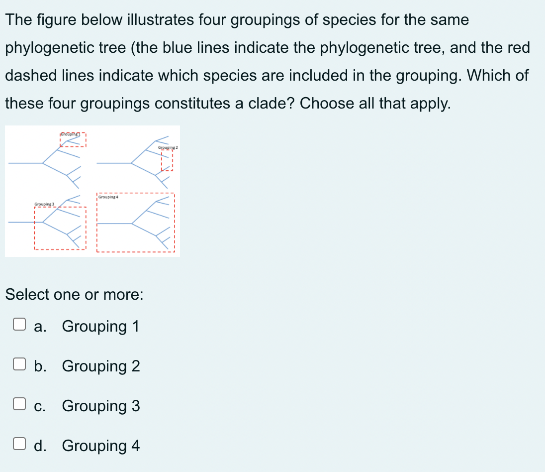 Solved The figure below illustrates four groupings of | Chegg.com