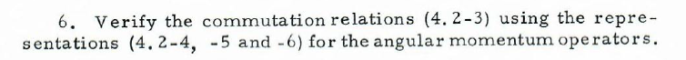 Solved 6. Verify the commutation relations (4.2−3) using the | Chegg.com