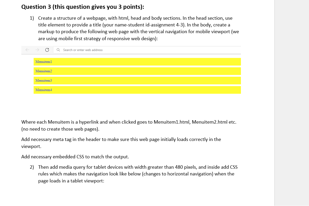 Solved Question 3 (this question gives you 3 points): 1) | Chegg.com