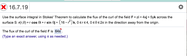 Solved 16.7.19 Use the surface integral in Stokes' Theorem | Chegg.com